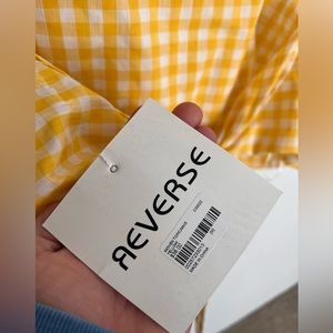 Reverse | Tops | Reverse Clothing Aus Nwt Yellow Gingham Crop Tank Wrap ...